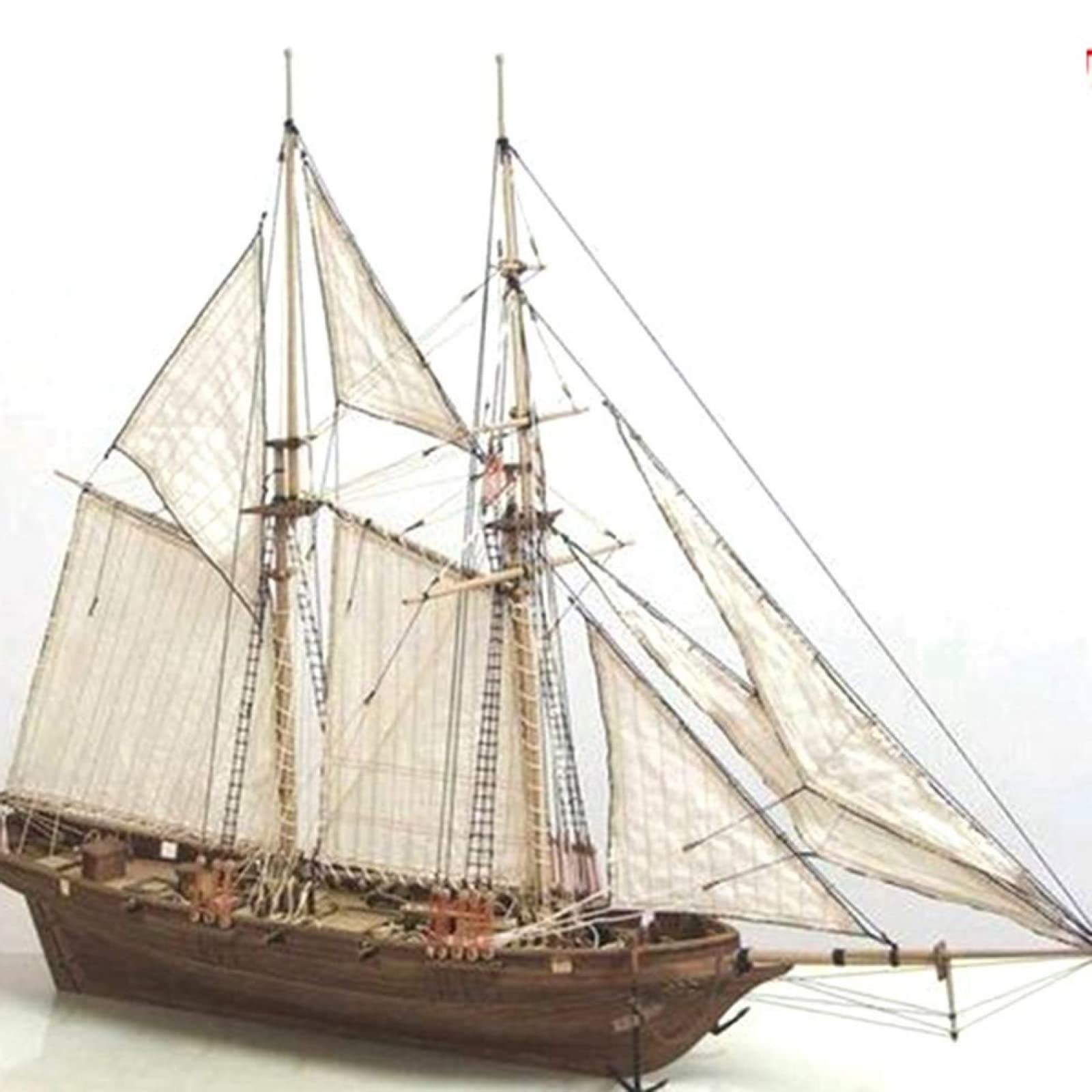 16 Inch Wooden Sailboat Ship Kit Home Diy Model Classical | Desertcart ...