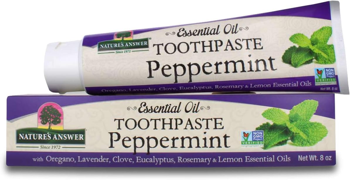 Amazon.com : Nature's Answer Essential Oil Toothpaste Peppermint 8 oz ...