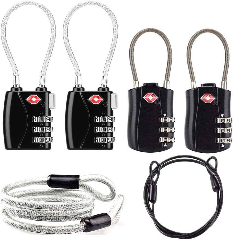 TSA Locks, Digit Combination Padlockss and Steel Cable Combination ...