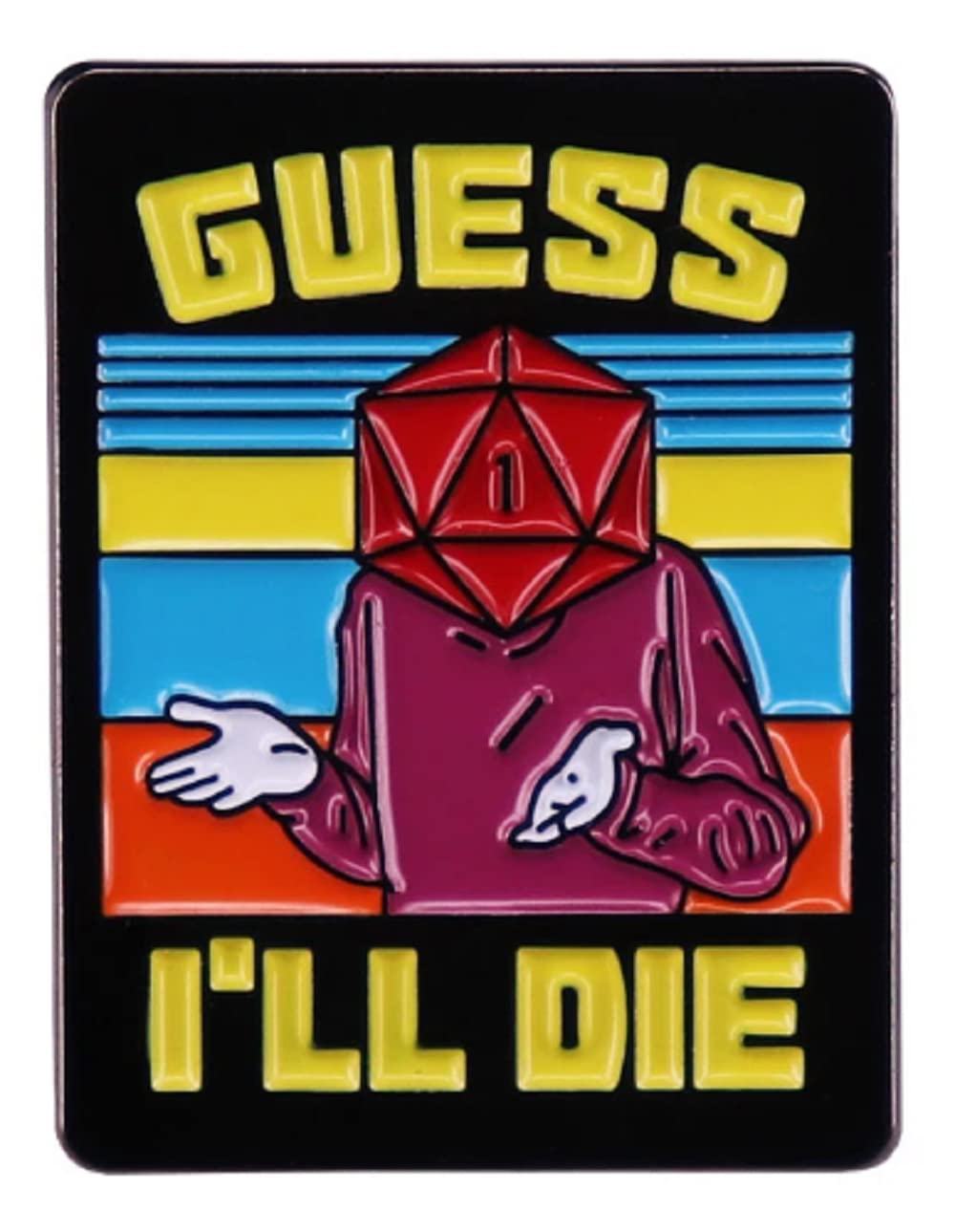 Amazon.com: Spectre Pins "Guess I'll Die" D&D Dungeons and Dragons ...