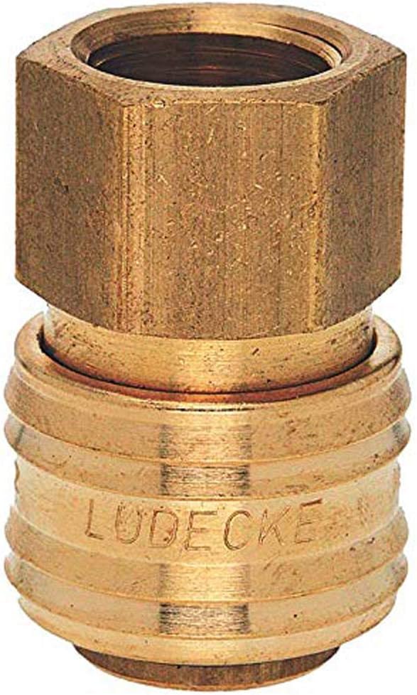 Ludecke ES14I lock DN 7.2 coupling with internal thread Brass Female ...