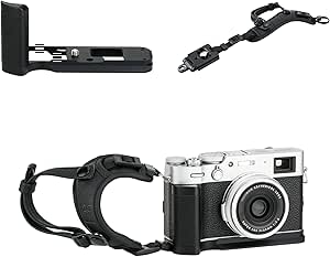 Amazon.com : JJC Metal Hand Grip Handle Bracket & Hand Strap for Fuji Fujifilm X100V X100F ...