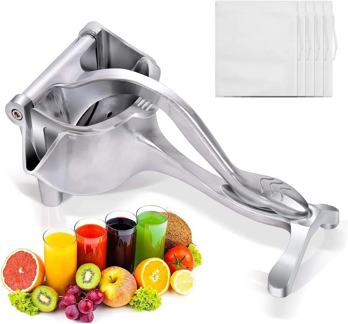 Amazon.com: Stainless Steel Squeezer Citrus Juicer Hand Press Heavy ...