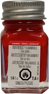 Flat Red Testors Enamel Plastic Model Paint : Amazon.ca: Toys & Games