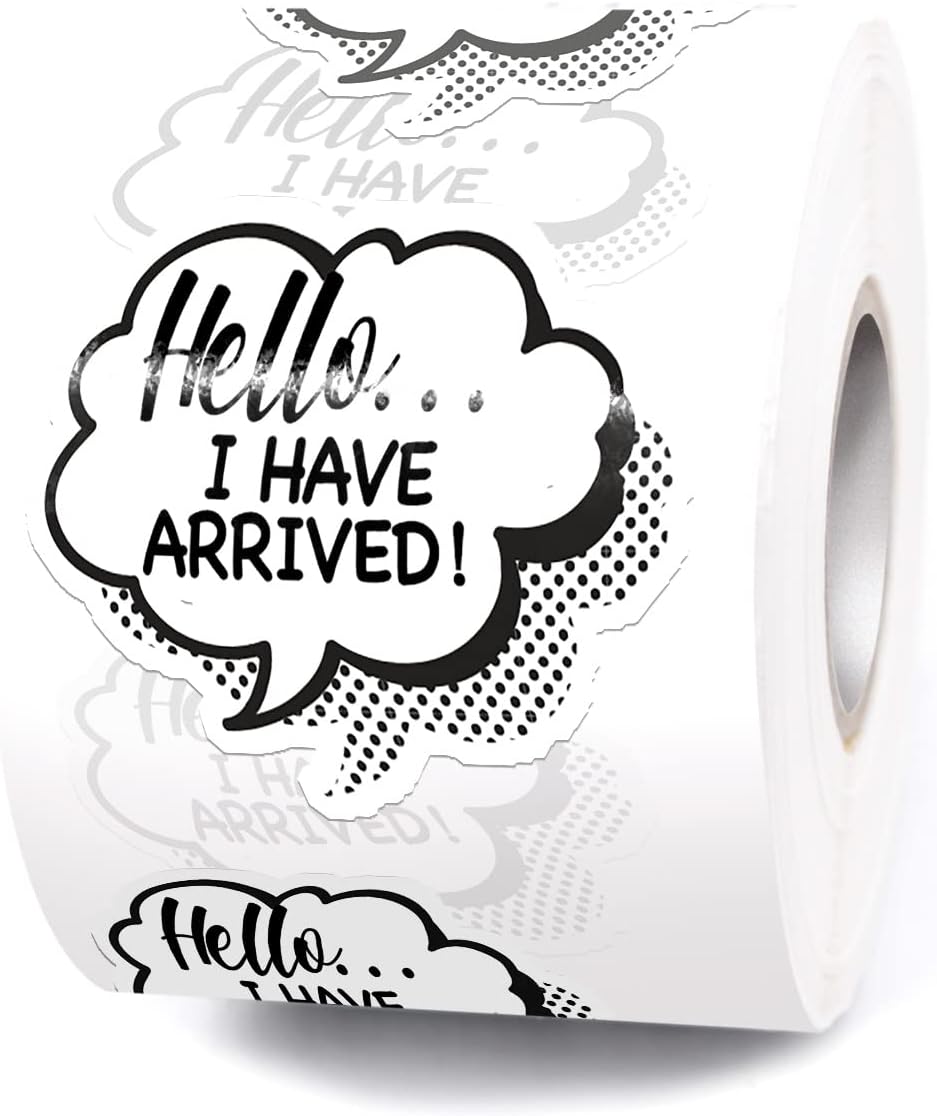 Buy Cute Hello I Have Arrived Small Business Stickers,Happy Mail ...