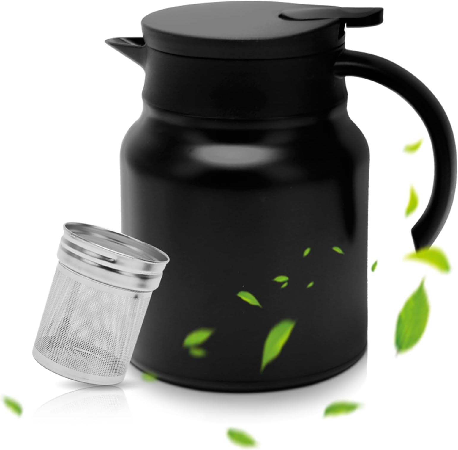 Dreamhigh® Thermoskanne 2L mit Teesieb, Isolierkanne mit ...