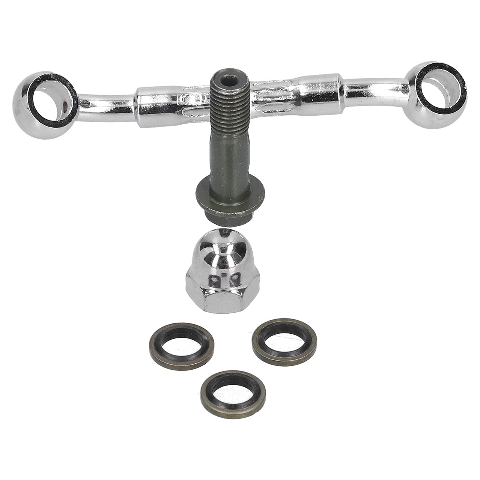 Amazon.com: Brake Hose Extend Connector Kit, 108mm/4.3in Steel ...