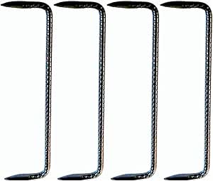 Amazon.com : 10 Inch Rebar Stakes1/2 Inch Diameter， Deck Nail, U-Shaped ...