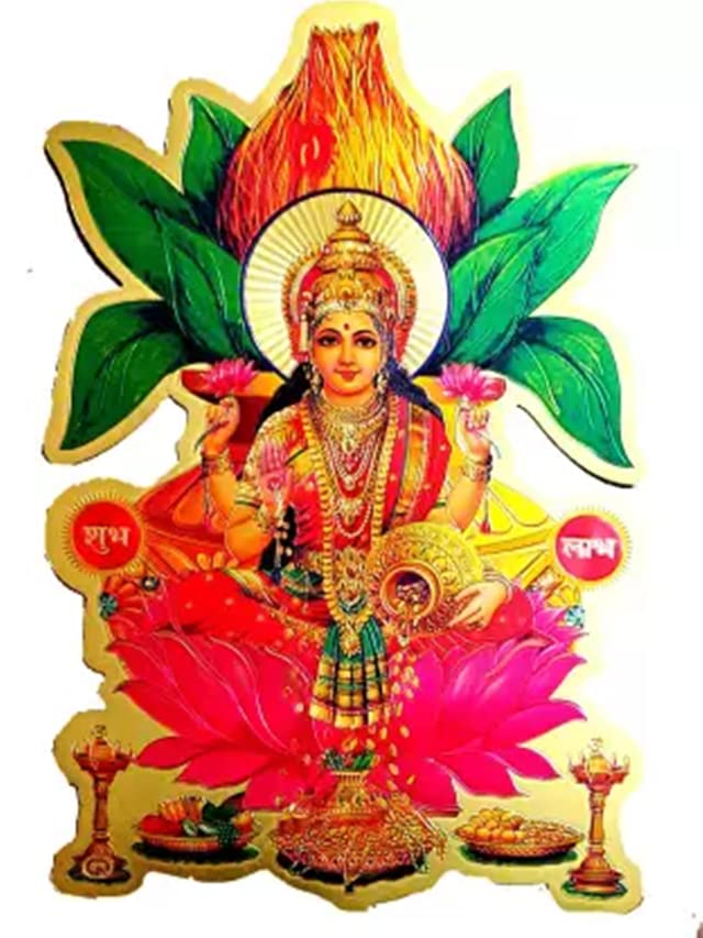 Moda Bella Laxmi Maa Sign Stickers Self Adhesive Laxmi Maa Signage ...