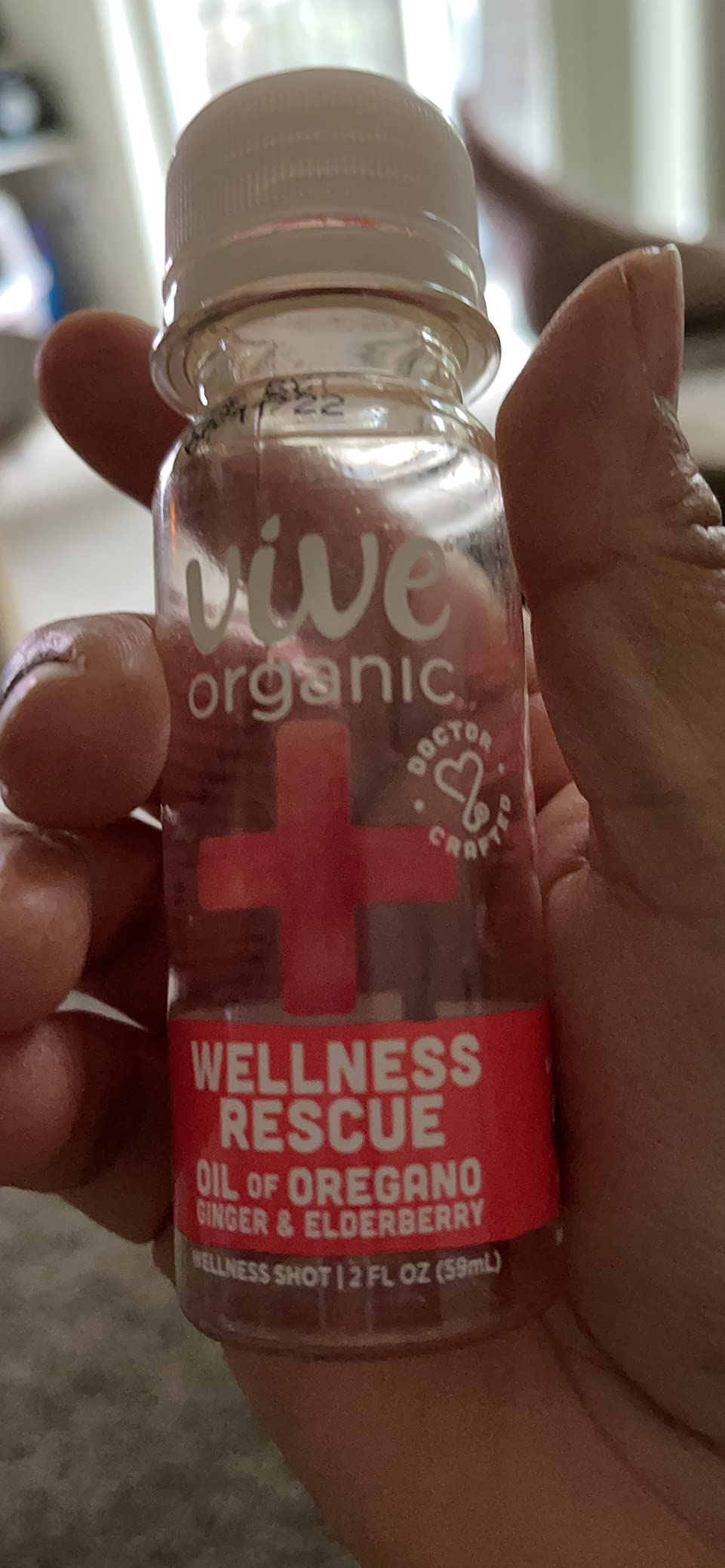 Amazon.com: Vive Organic Wellness Rescue Shot, Ginger, Elderberry & Oil ...