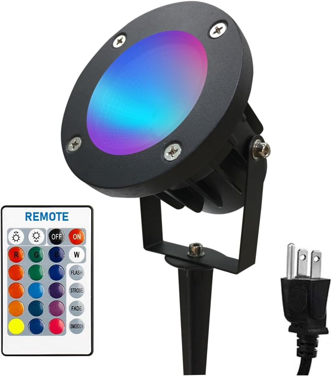 25W Color LED Outdoor Landscape Spotlight with Strobe Lighting ...