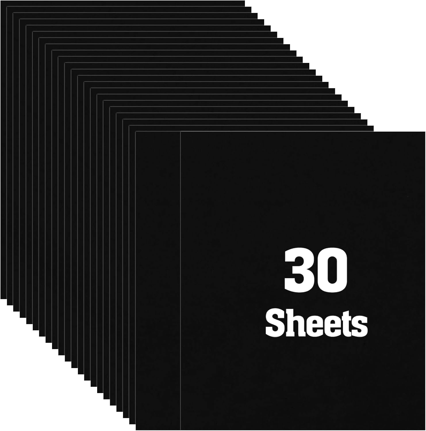 Amazon.com : ZOCONE 30 Sheets Black Cardstock 8.5 x 11, 250gsm/92lb ...