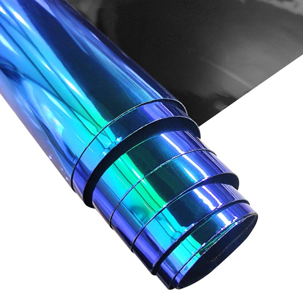 Amazon.com: 12 x 53 Inch Holographic Green PVC Fabric Waterproof ...