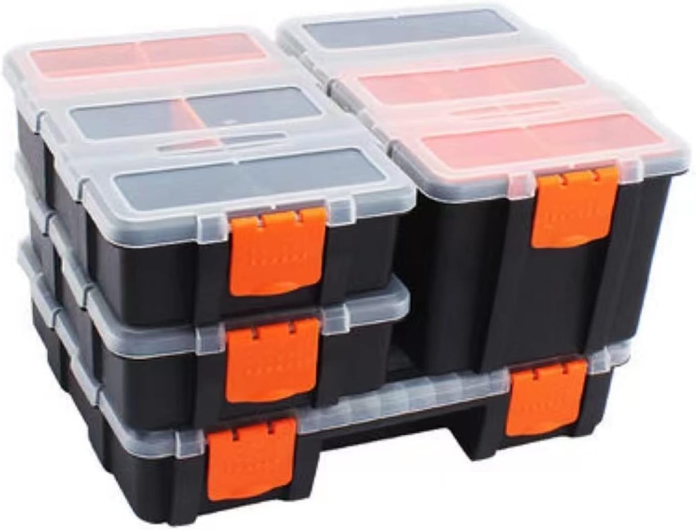 Amazon.com: Storage Tool Box 4Pc/Set Tool Case Components Box Plastic ...