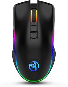 ZERODATE T26 Mouse Wireless Mice 2.4GHz Type C Rechargeable Backlight 7 ...