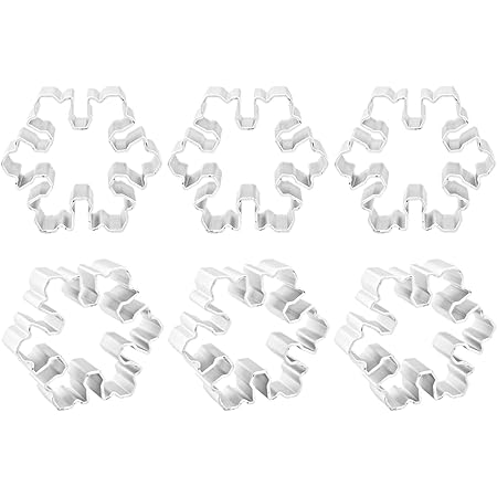 Amazon.com: Saktopdeco Snowflake Cookie Cutter Small Metal Snowflake ...