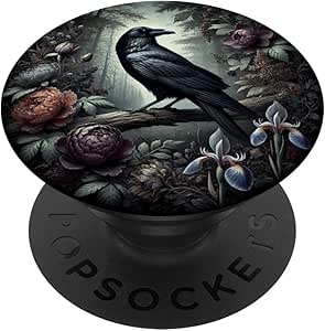 Amazon.com: Aesthetic Vintage Gothic Boho Raven In Forest Dark Academia ...