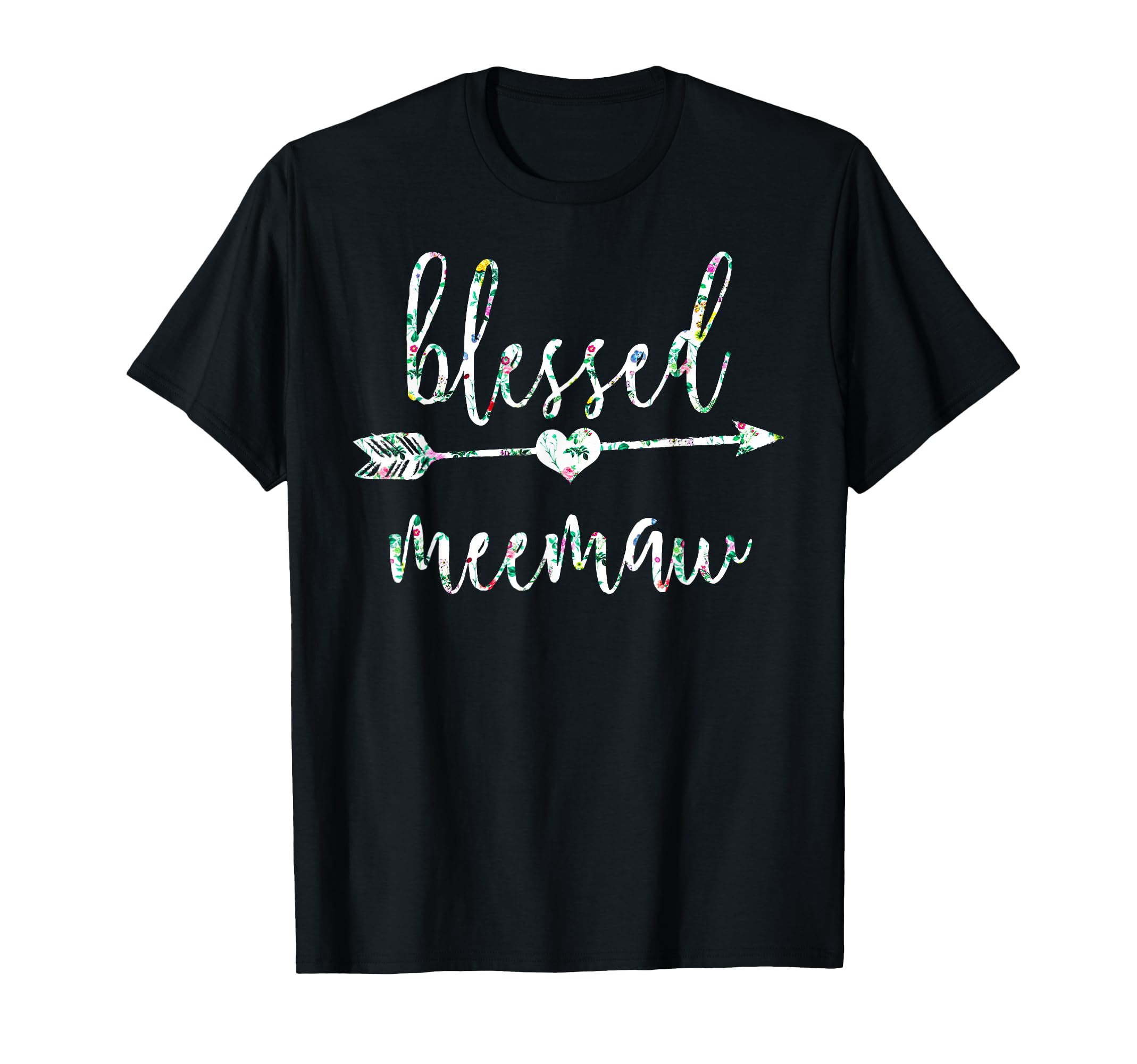 Amazon.com: Hawaii Flowers Cute Tropical Flowers Blessed Meemaw Shirt T ...