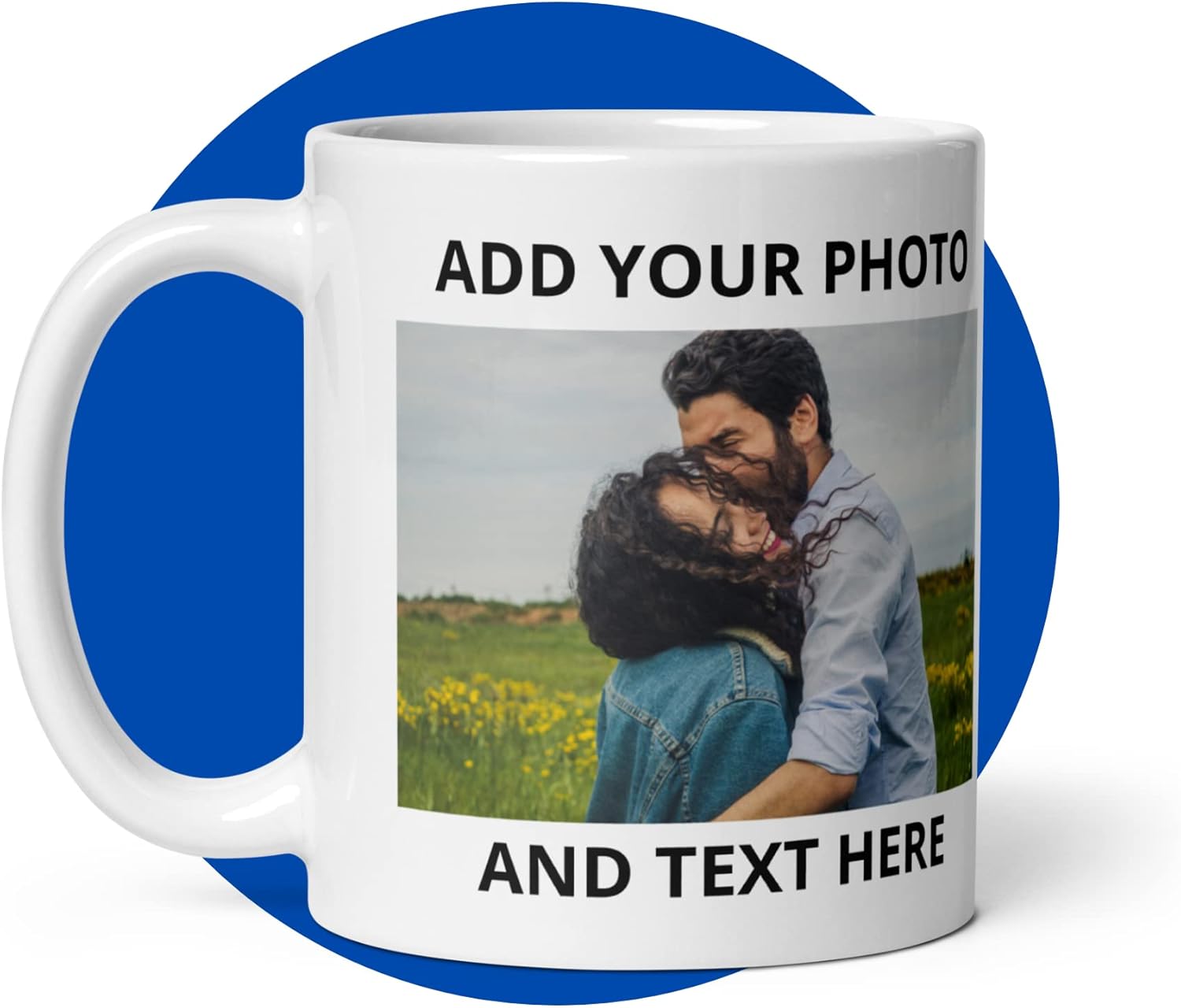 Amazon.com | Custom Mugs with Photo and Text - Personalized Coffee Mug ...