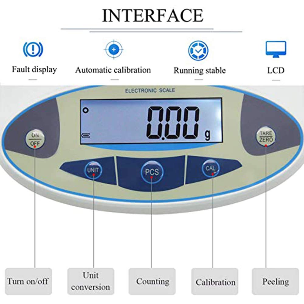 Snapklik.com : CGOLDENWALL Lab Scale 10kgx0.1g Digital Precision Scale ...