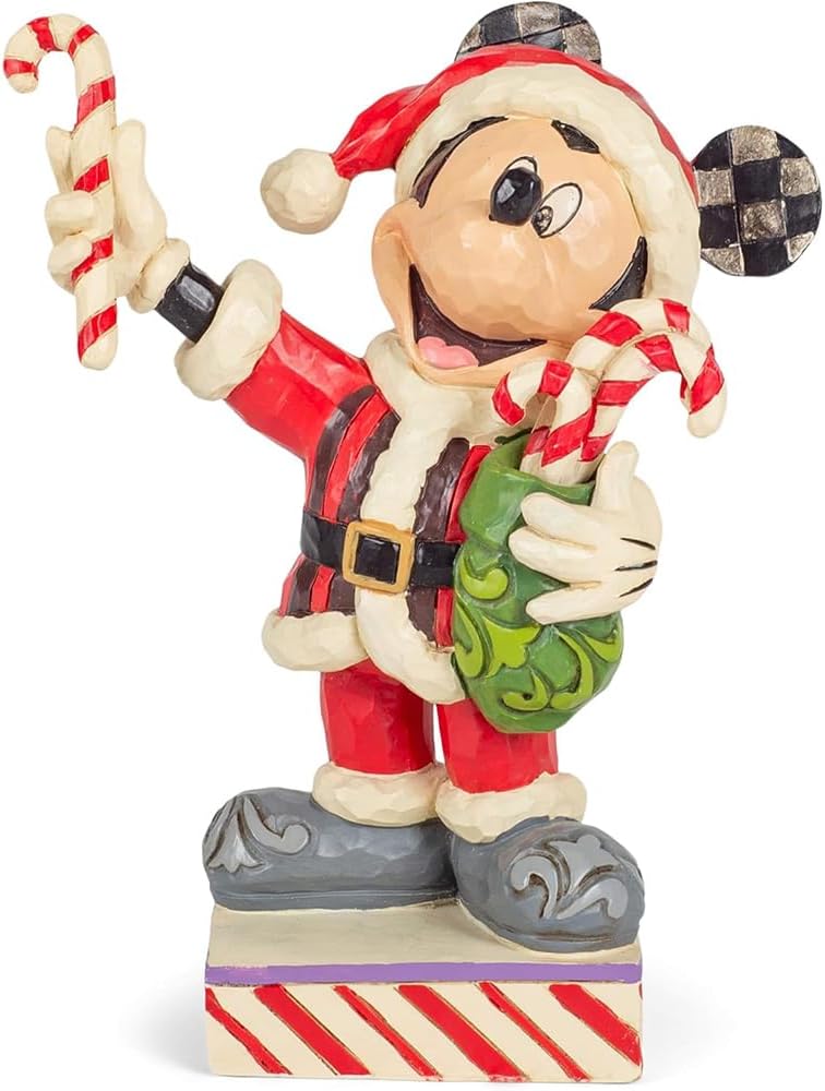 Amazon.com: Enesco Jim Shore Disney Traditions Santa Mickey Mouse with ...