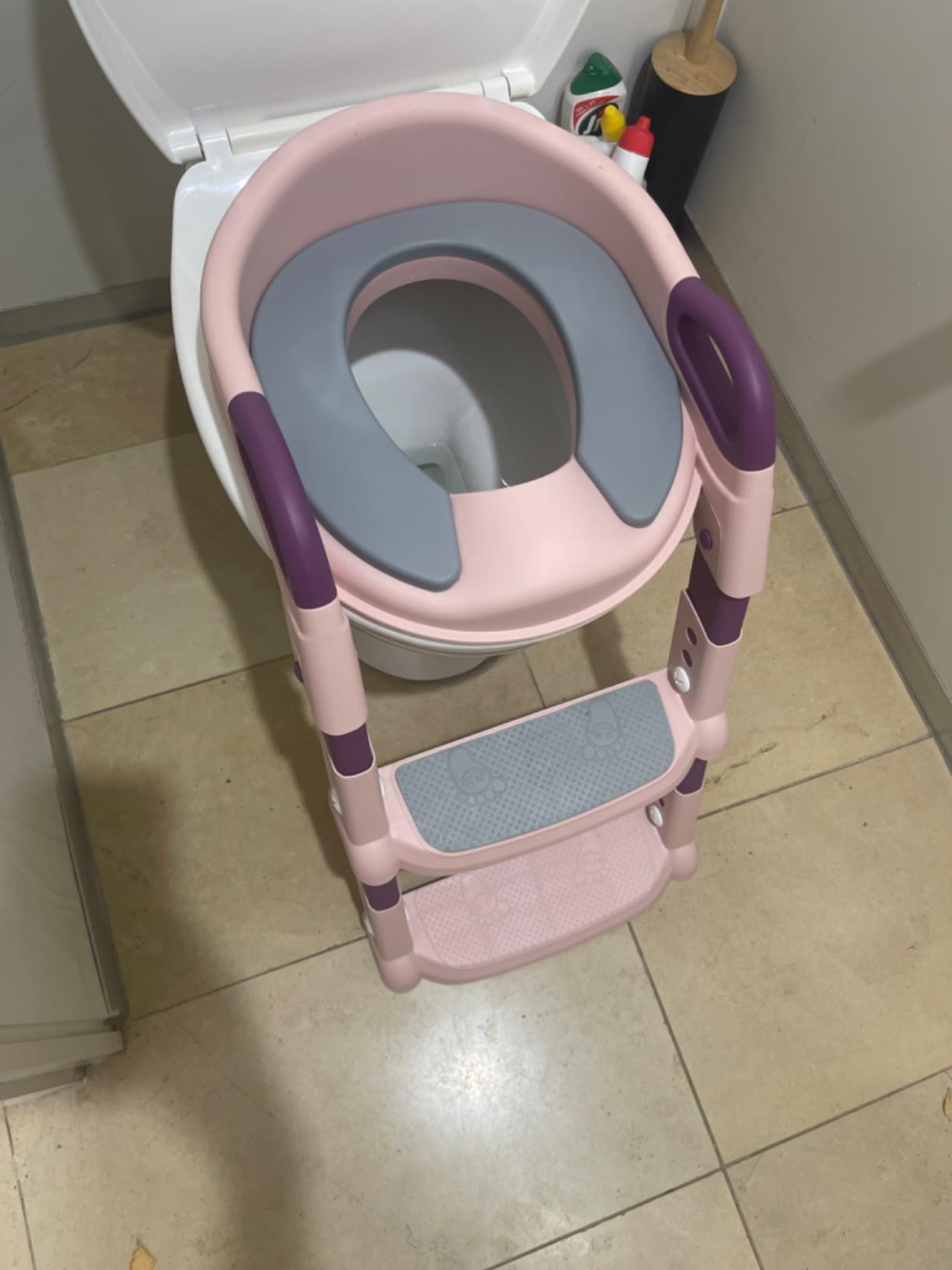 STEUGO Potty Training Seat with Step Stool Ladder,Potty Training Toilet ...