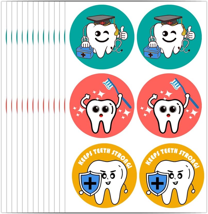 Amazon.com: Tooth Brushing Stickers,Brush Teeth Labels for Teens ...