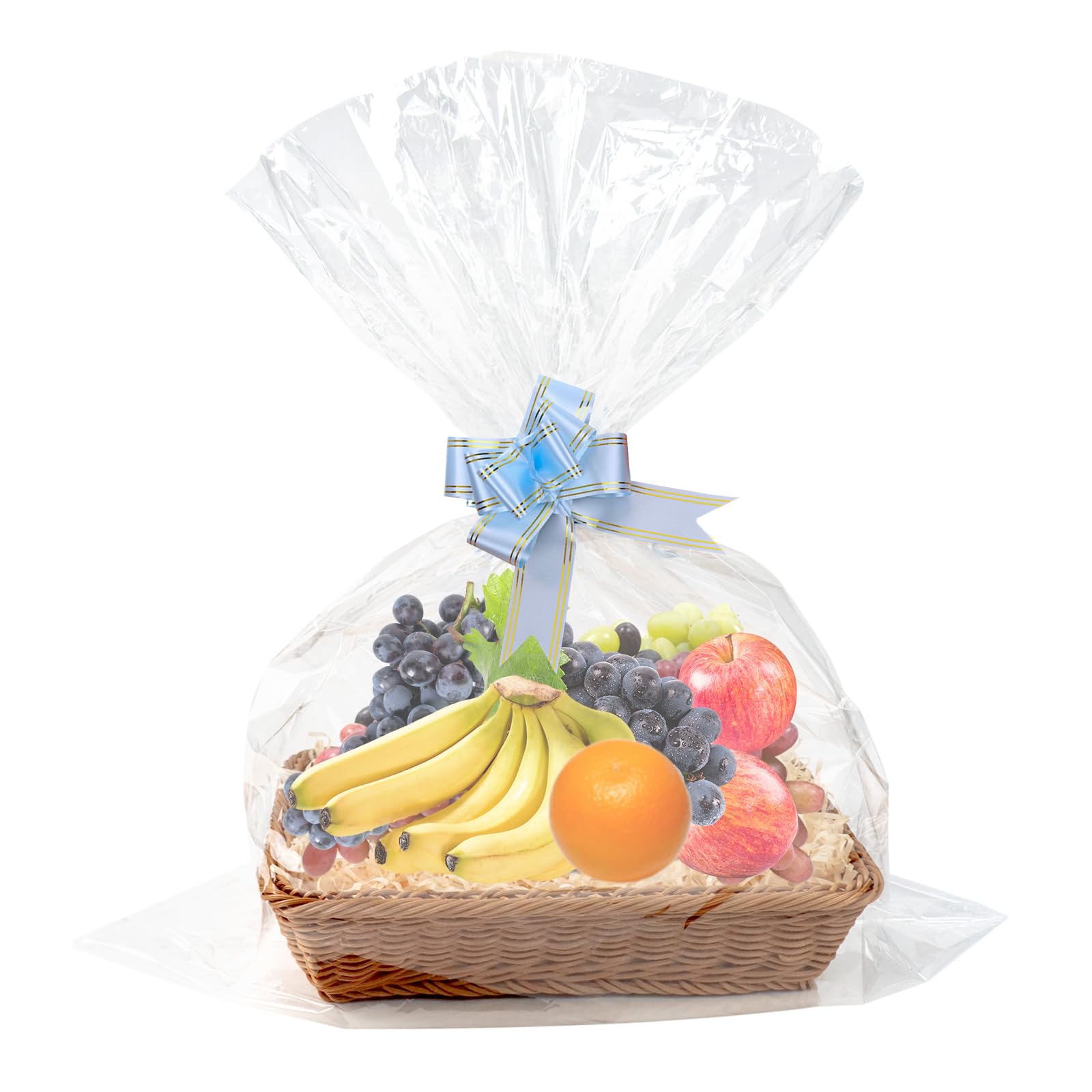 NIXRET 40 x 30 Cm Hamper Basket Kit, Gift Basket Kit with 1 x Gift ...