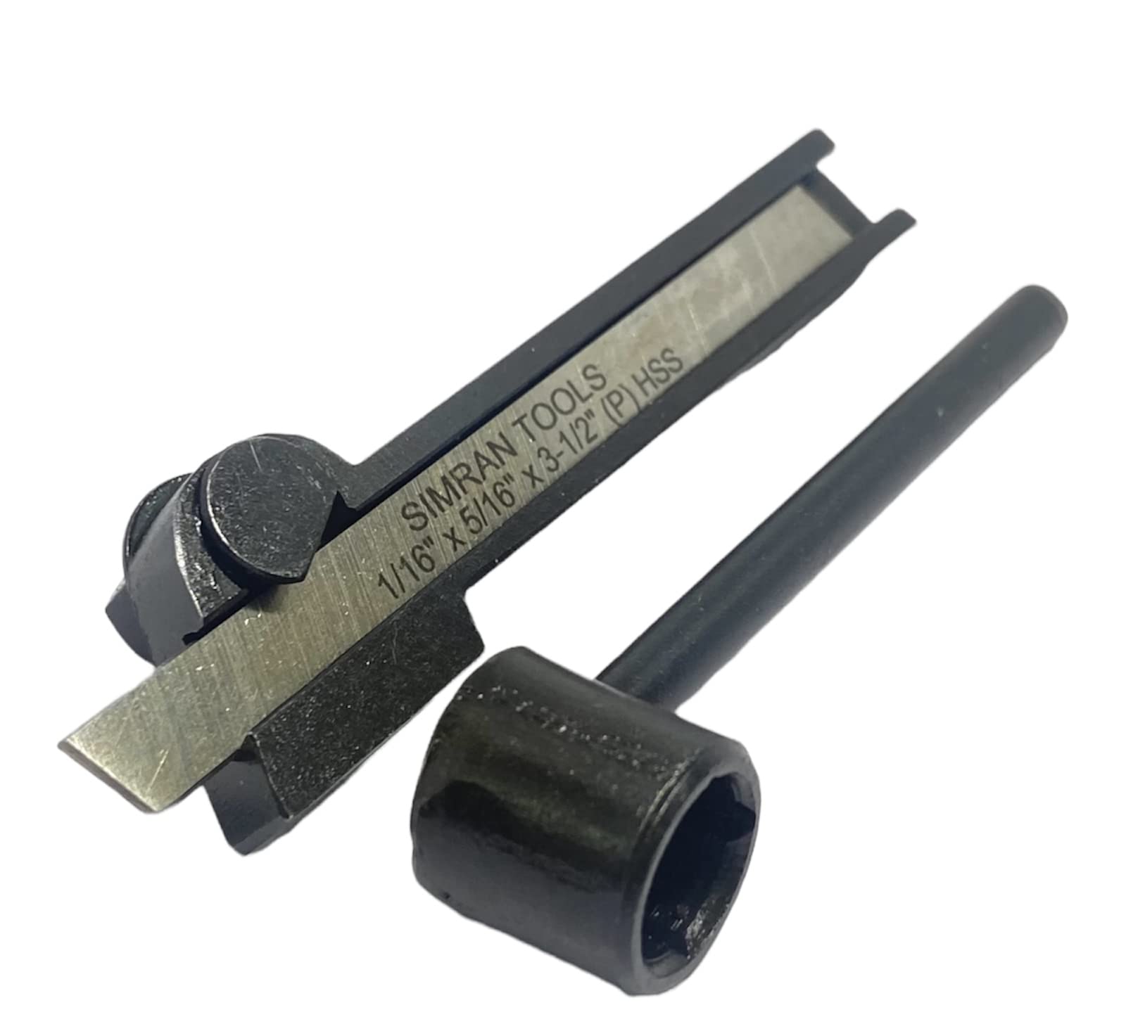 BLUEFOX TOOLS Lathe Parting Off Tool Holder cut off & HSS Blade 1/16" x ...