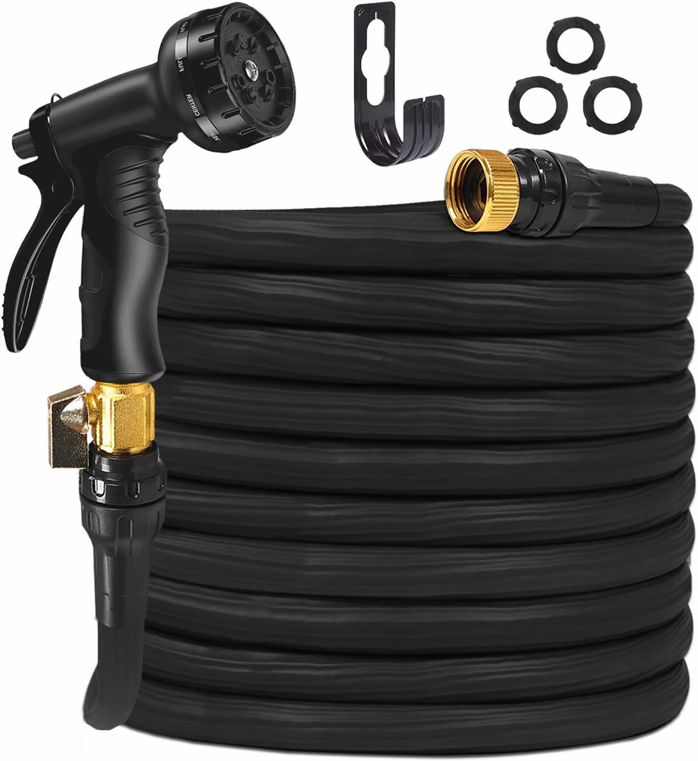 Amazon.com : Water Hose 100ft with 10-Function Nozzle,Expandable Garden ...
