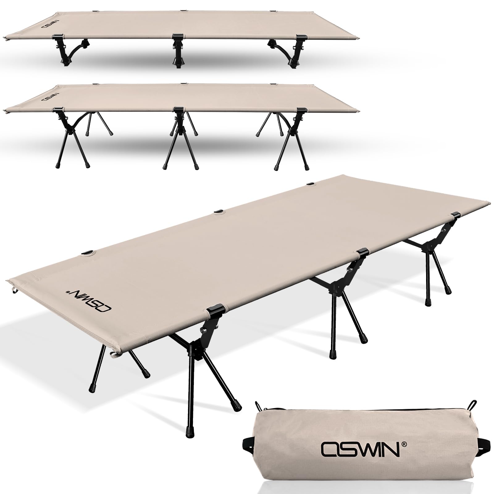 Amazon.com: OSWIN Adult Backcountry Camping cot with Leg Extension ...