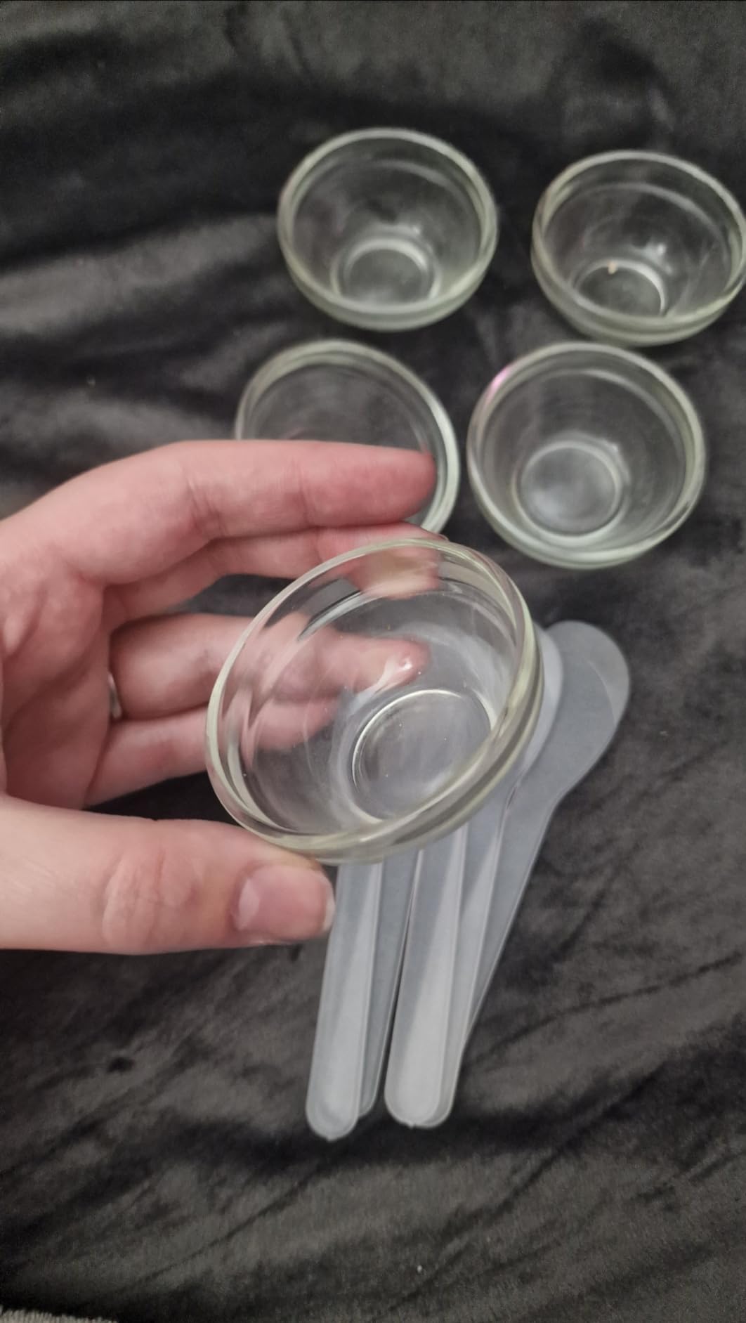 minkissy Facial Bowls Esthetician Glass Mixing Bowls DIY Facial Spa Mud ...