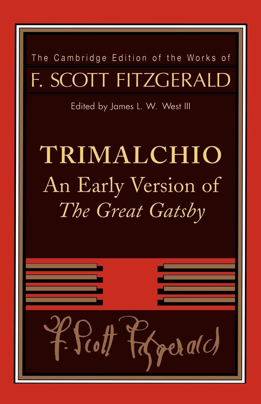 Amazon | Trimalchio: An Early Version of 'The Great Gatsby' (The ...