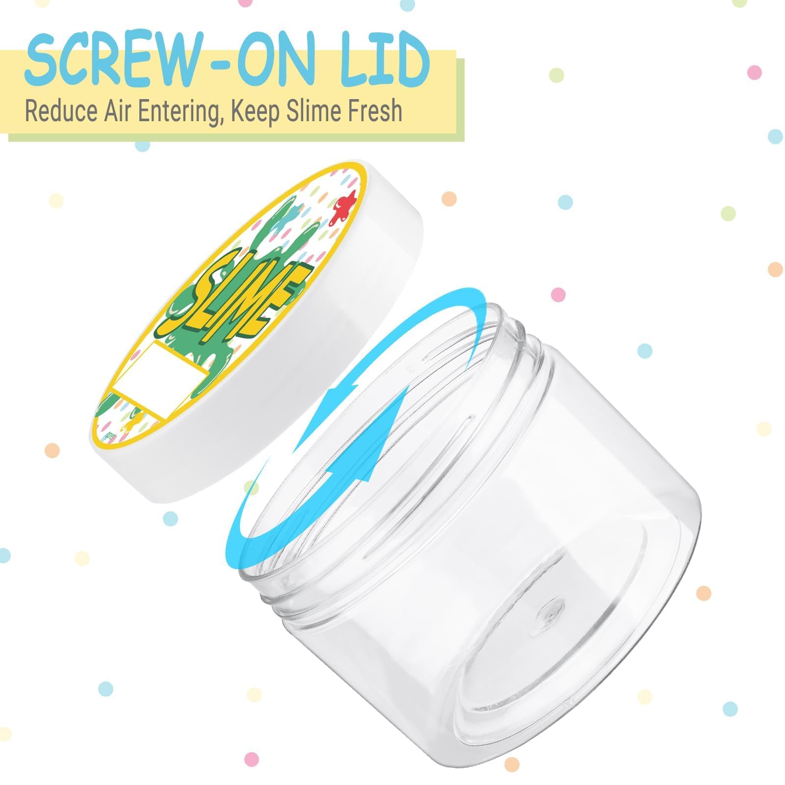 Slime Containers Slime Containers Bulk, Small Plastic Slime Container