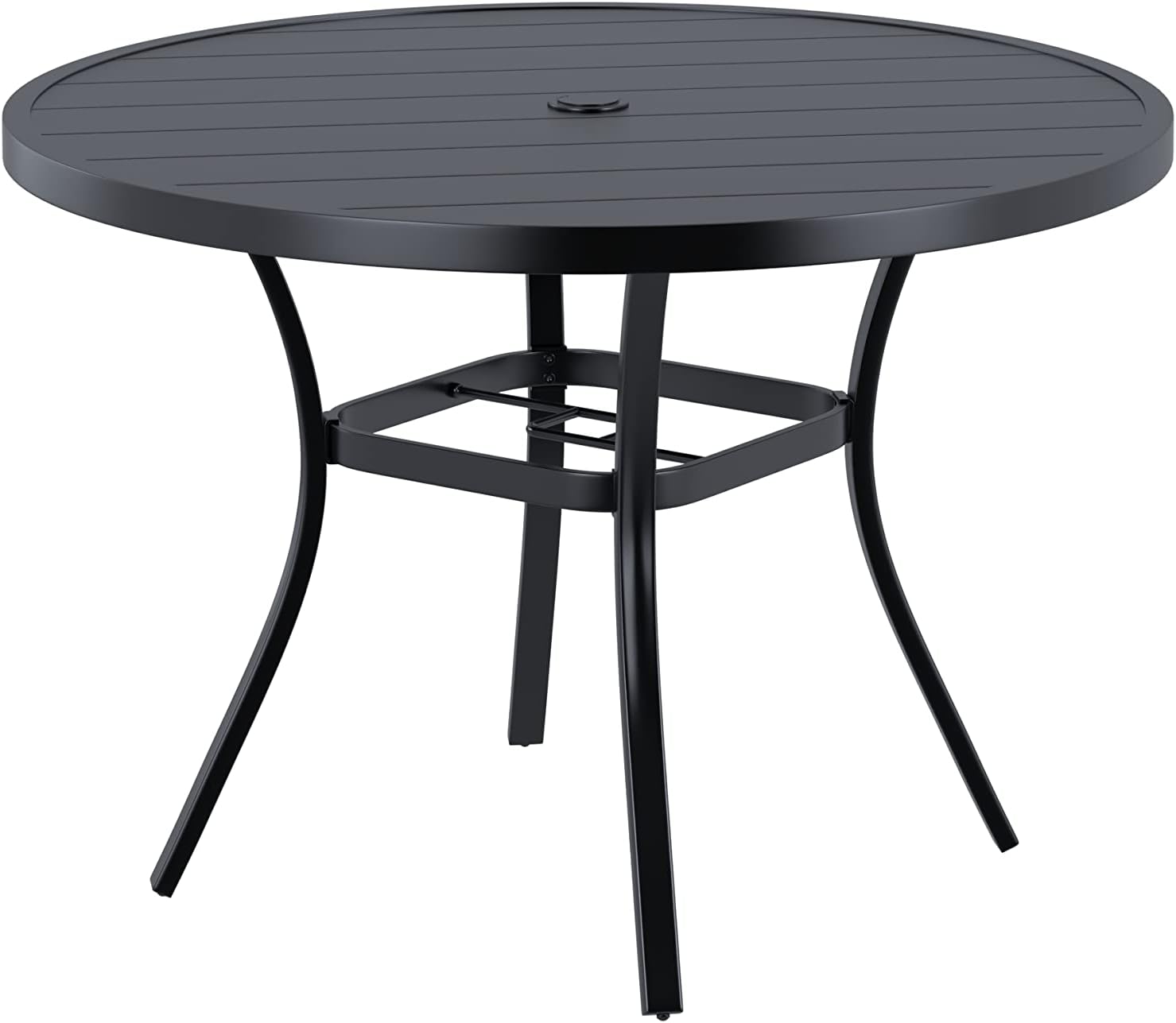Amazon.com : Outdoor Interiors Round Folding Table, 48-Inch, Brown ...