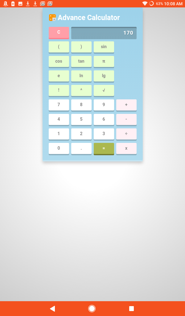 Advance Calculator - App on Amazon Appstore