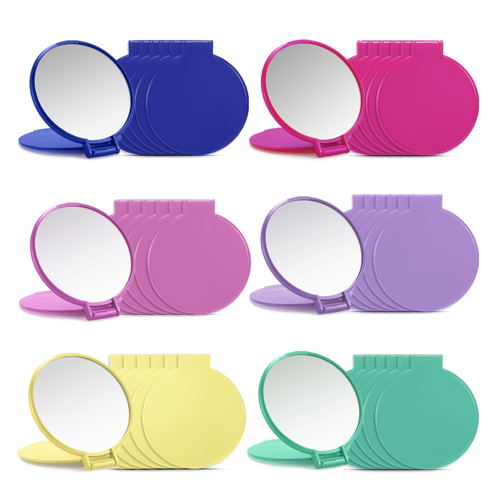 Amazon.com: Qislee Compact Mirror Bulk, Pocket Small Mini Folding ...