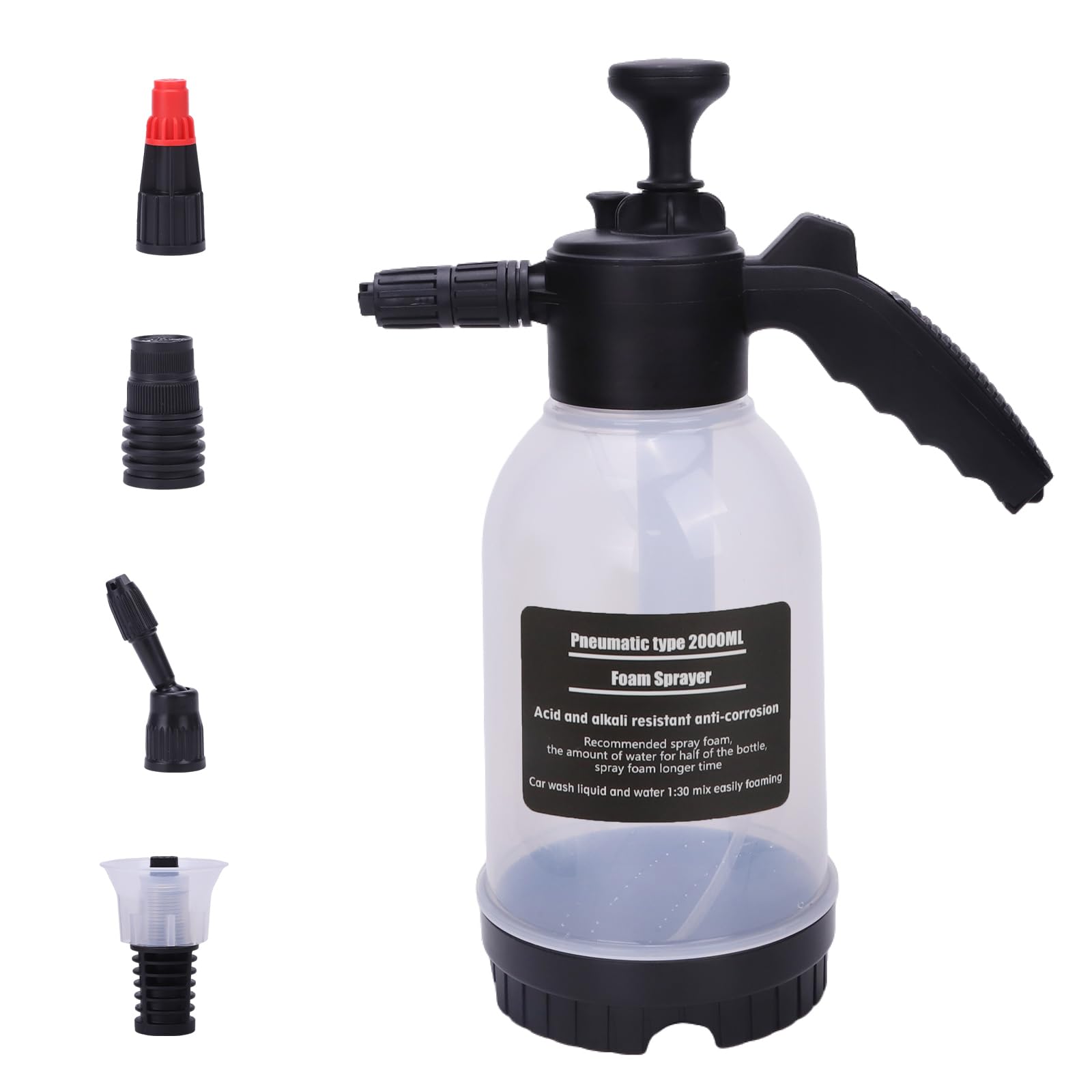 Amazon.com : ARGUESBD Pump Foaming Sprayer 2 Liter Car Wash Manual Foam ...