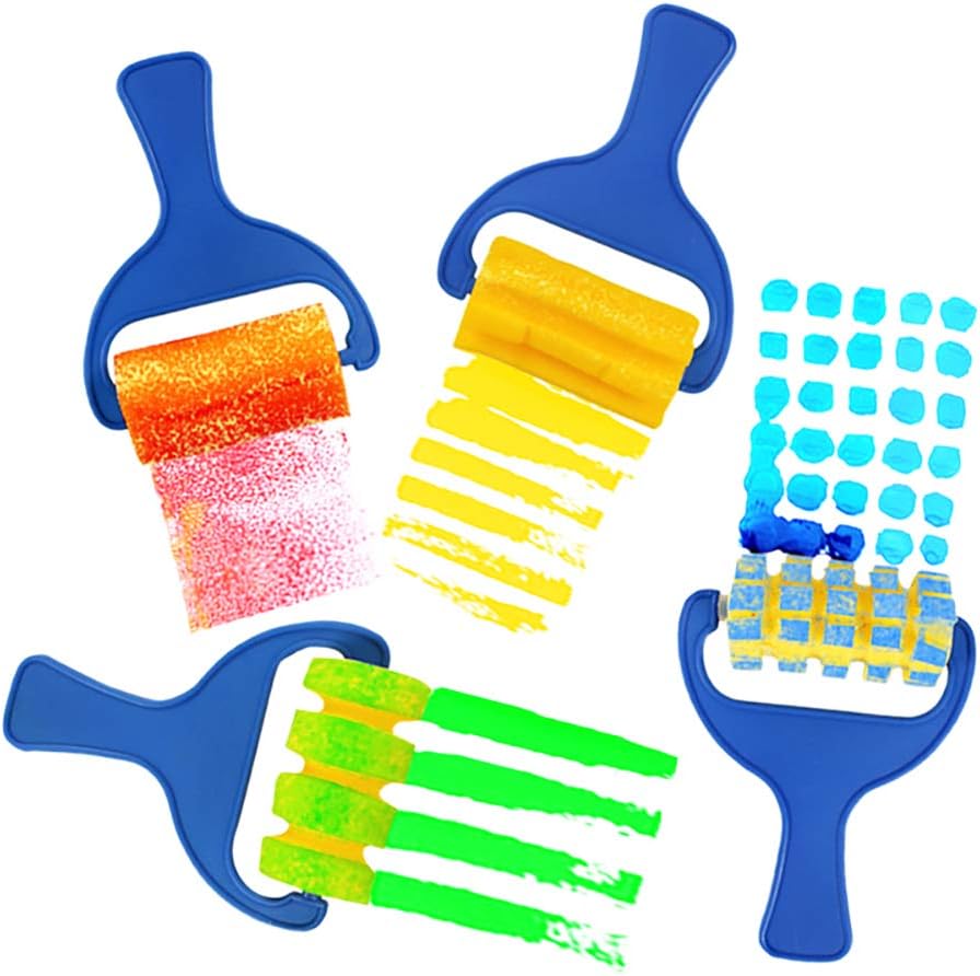 Amazon.com: Painting Foam Brush Roller Sponge for Kid Mini Paint ...