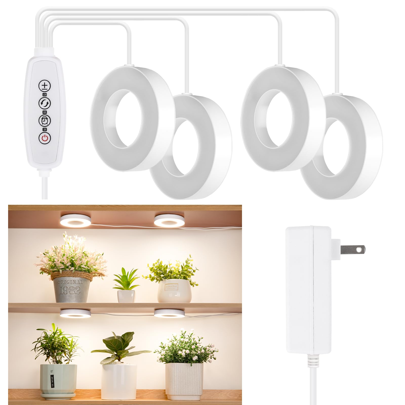 Amazon.com : LORDEM Ceiling Grow Light for Indoor Plants, 192 LEDs Full ...