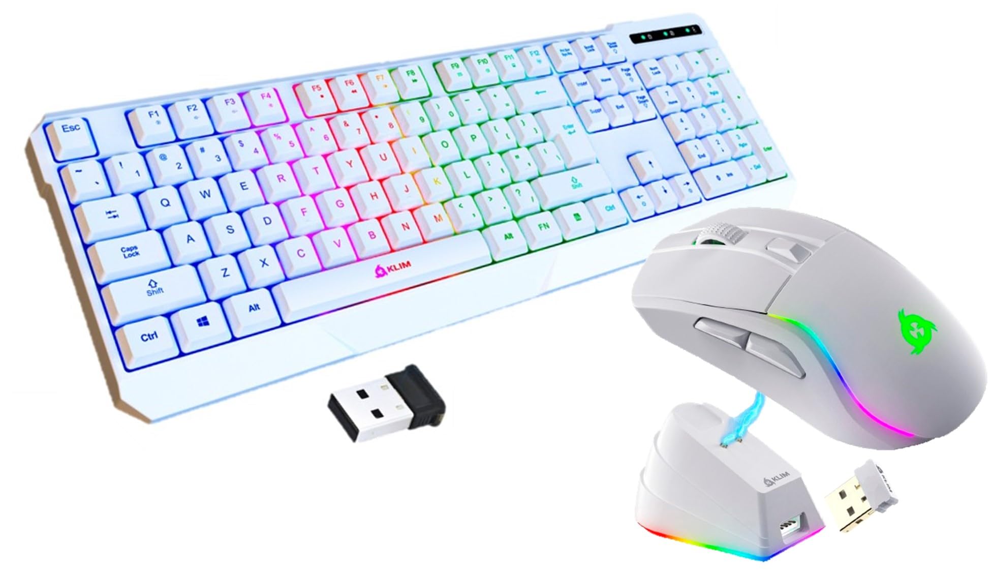 Amazon.com: KLIM Chroma Wireless White + Blaze Y Bundle - Wireless ...