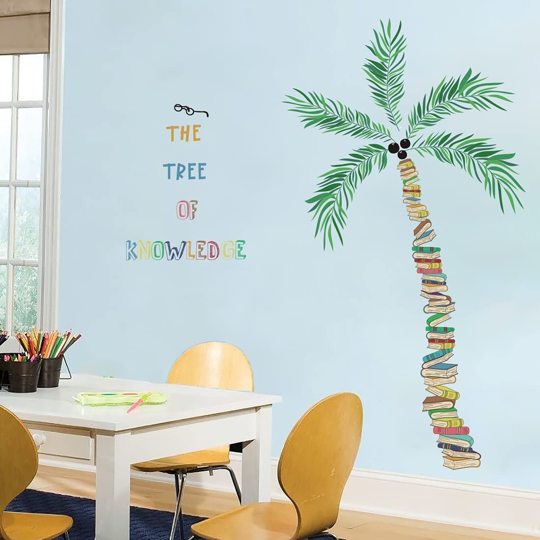 Toarti Tree Of Reading Wall Stickers The Tree Of Knowledge | Desertcart ...