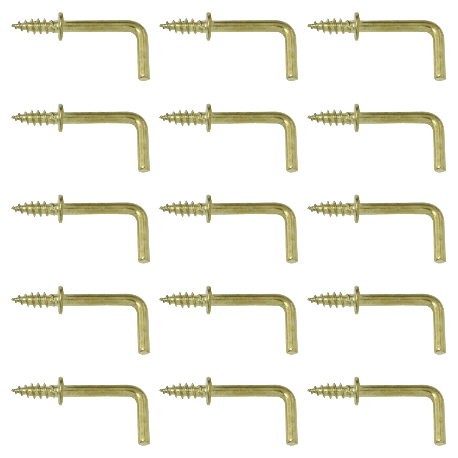 Amazon.com: FMHXG L Shape Screw 50PCS 5/8"-25x10mm Gold Screws in Hooks ...