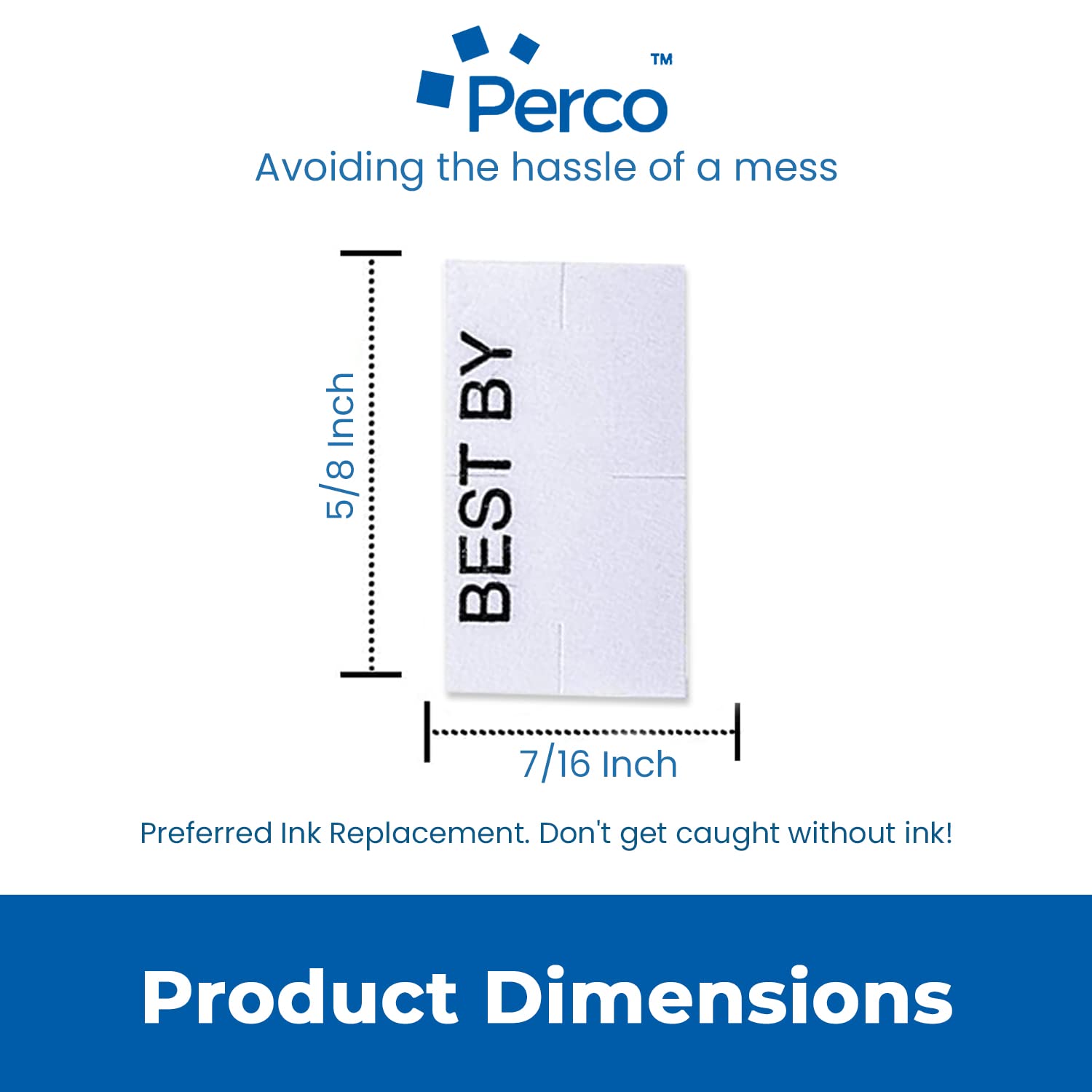 Snapklik.com : Perco Best By 2 Line Labels - 1 Sleeve