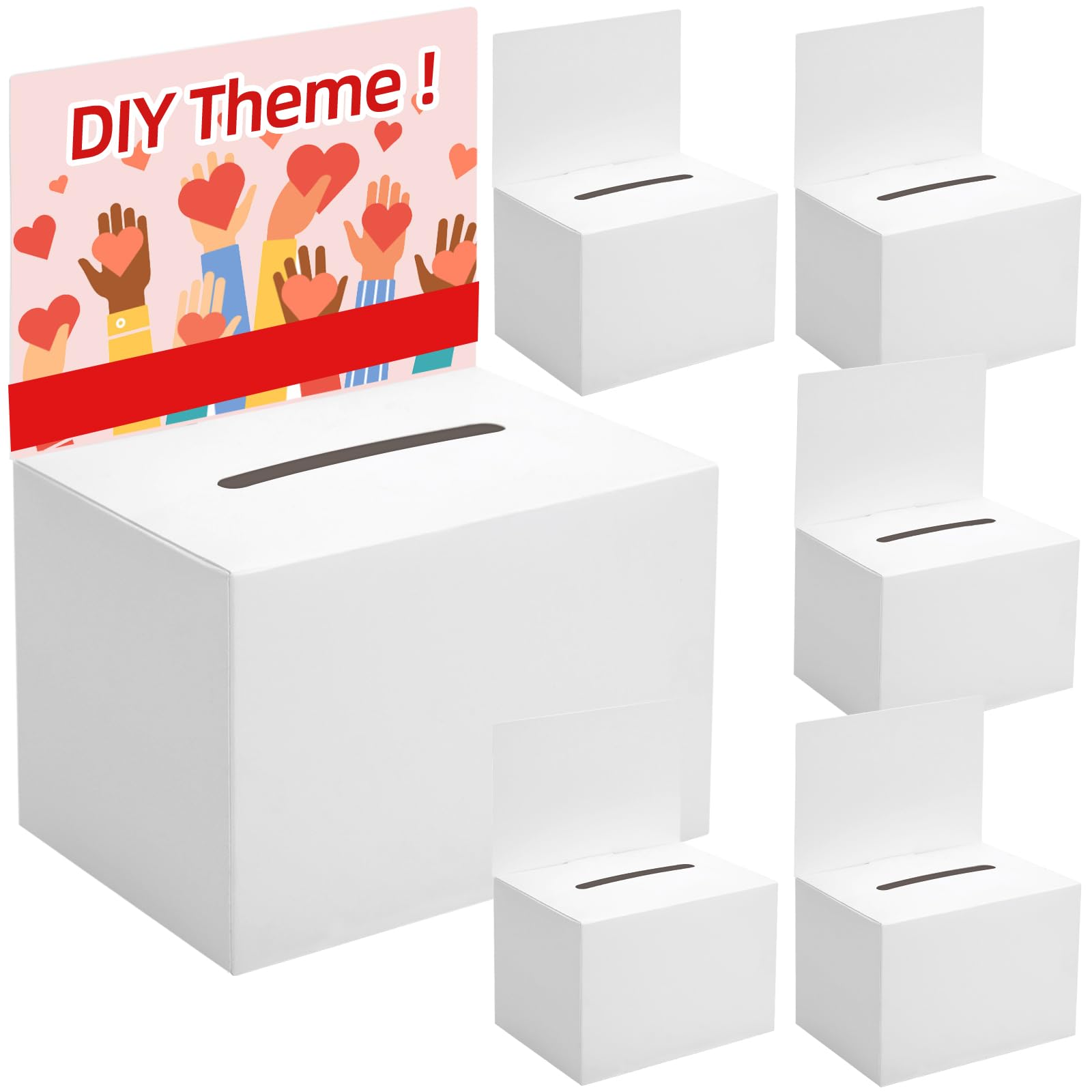 Amazon.com: 24 Pcs Ballot Boxes Suggestion Boxes for Fundraising, 6.5x4 ...