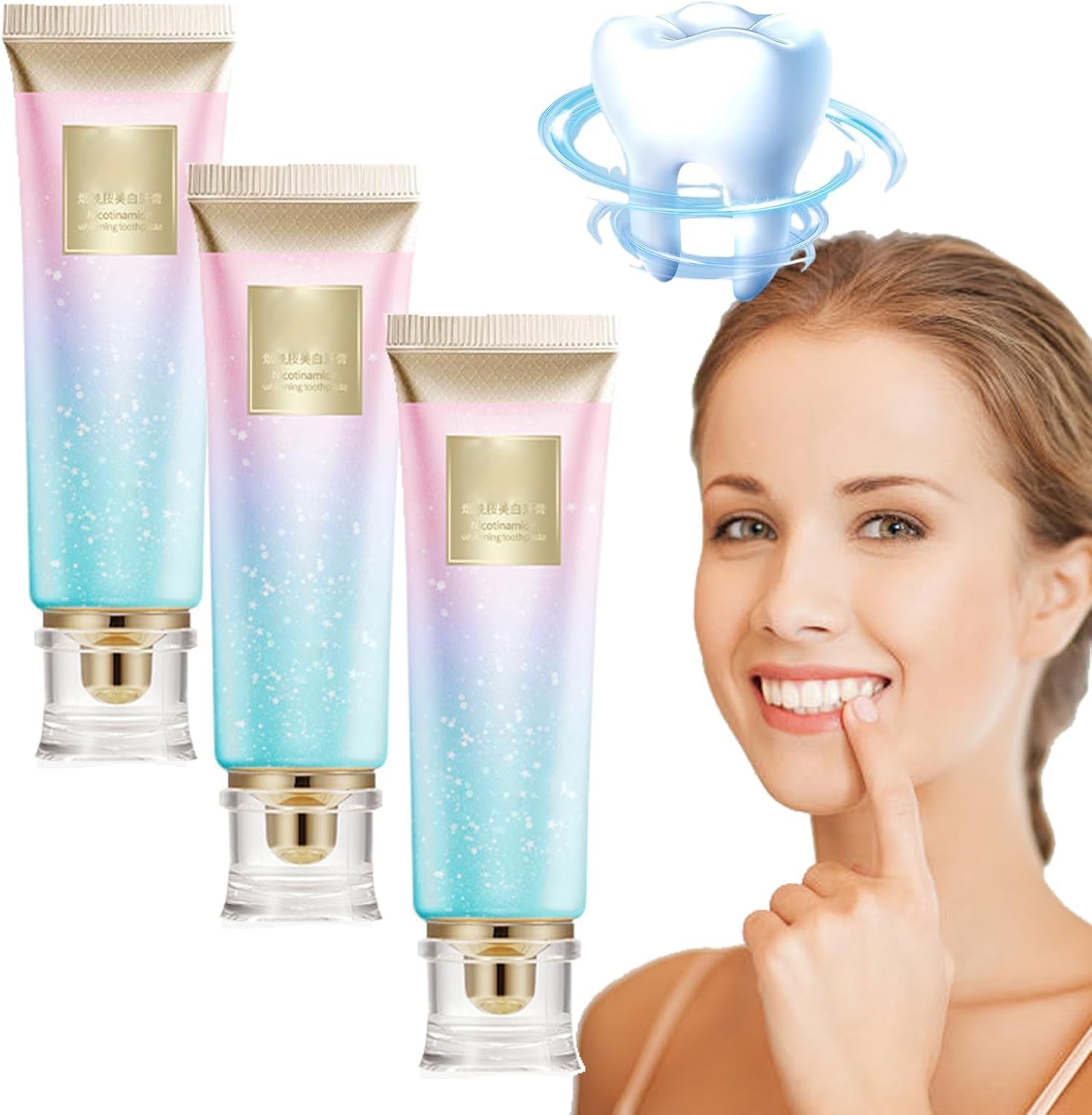 Niacinamide Whitening Toothpaste Dazzling White Toothpaste Fresh Breath ...