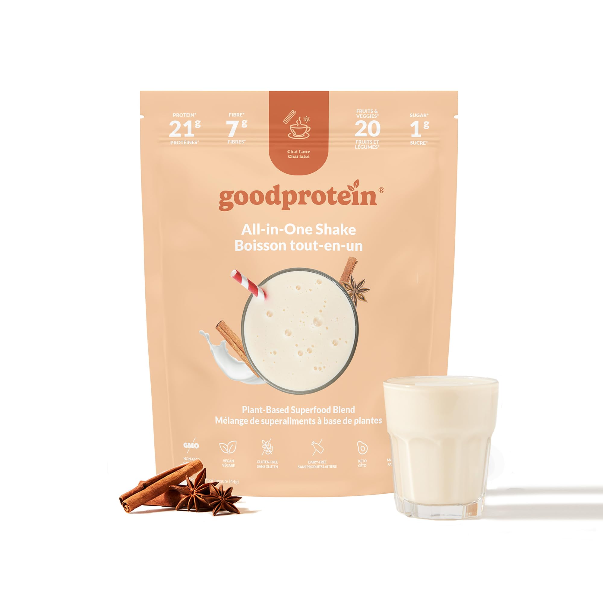 Good Protein Vegan Plant-based Protein Powder 100% Natural, Non-GMO ...