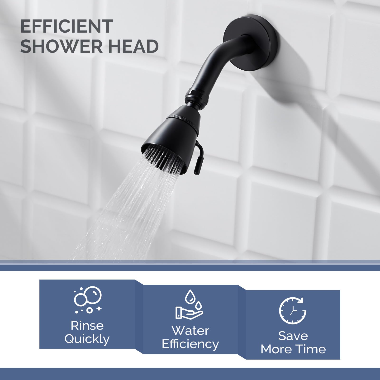 Snapklik.com : Shower Head, Brass High Flow Shower Spray Head ...