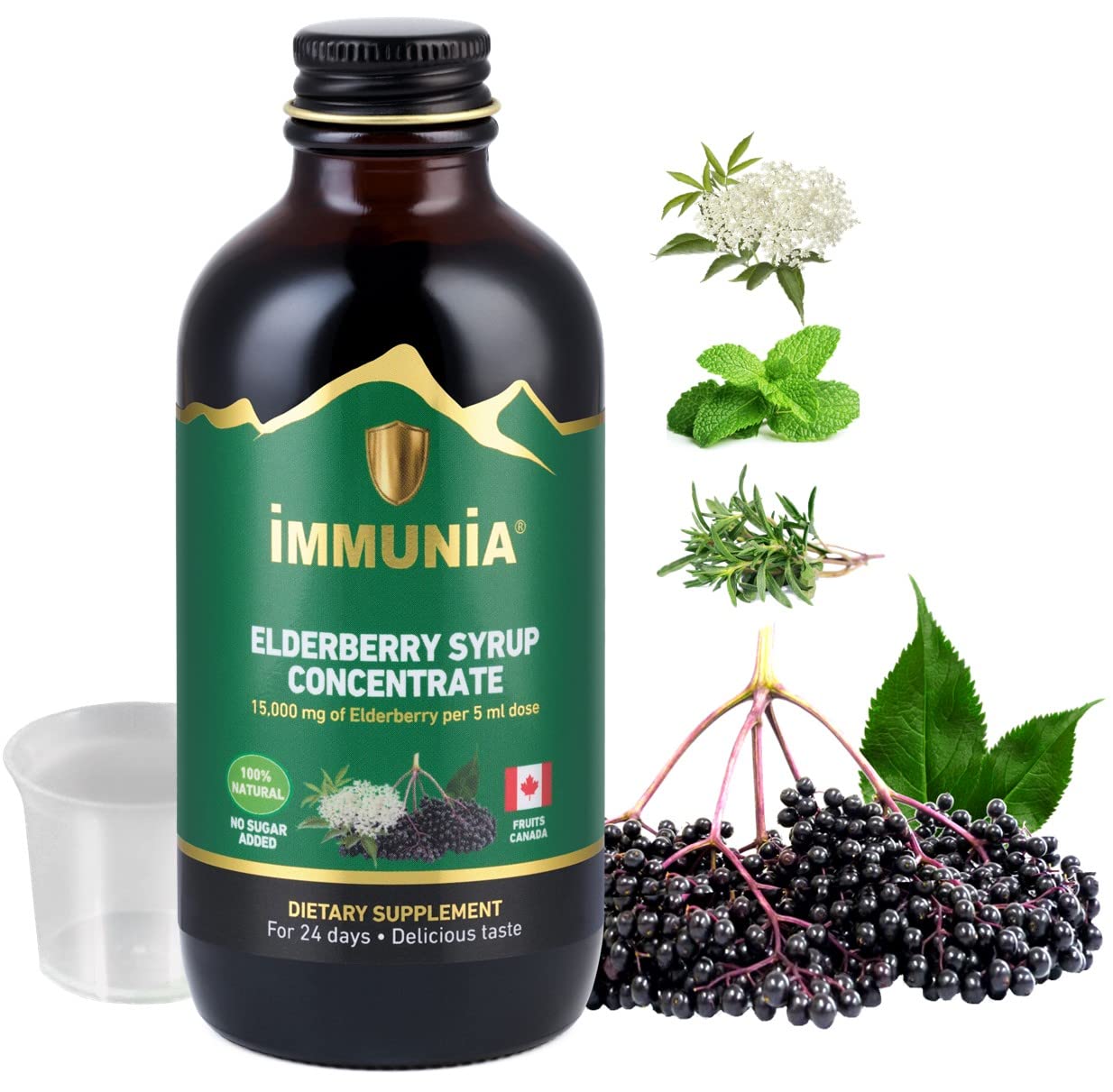 Amazon.com: Immunia Elderberry Syrup Helps Strengthen The Immune System ...