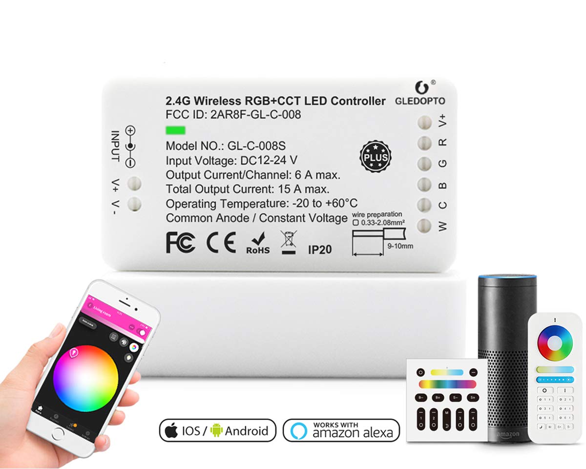 Buy [Plus Edition] ZigBee LED Strip Light Controller, 16M RGB Color ...